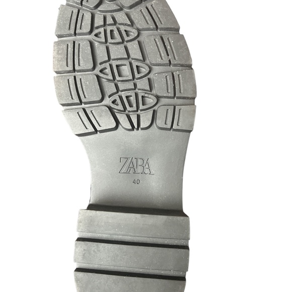 Zara | Shoes | Zara Buckled Flat Lug Sole Boots | Poshmark